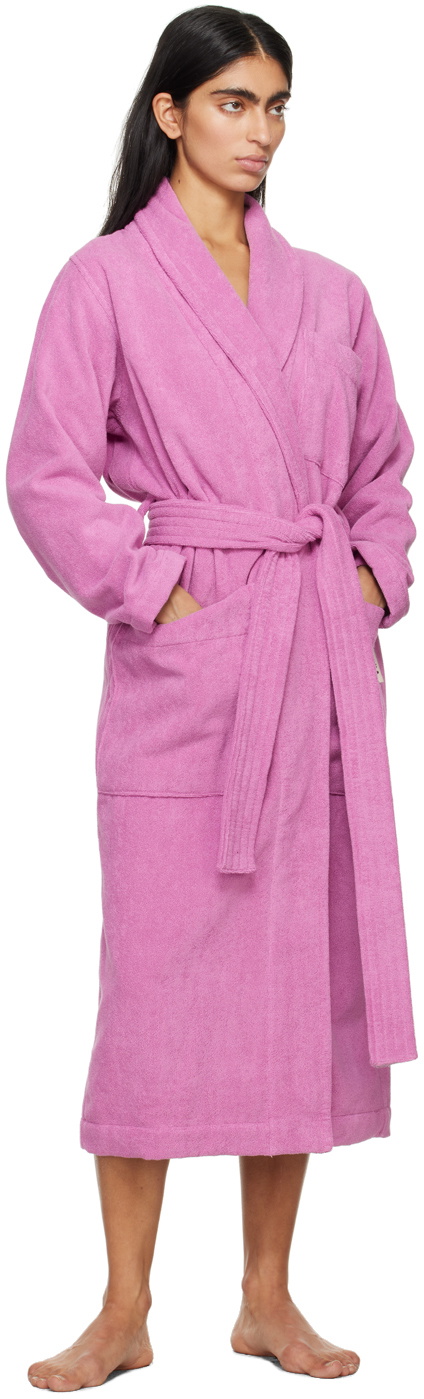 Tekla Purple Classic Bathrobe Tekla Fabrics