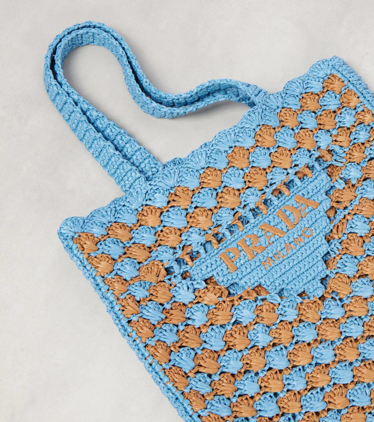 Prada Logo crochet shopper Prada