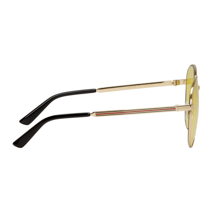 Gucci Gold Aviator Sunglasses Gucci