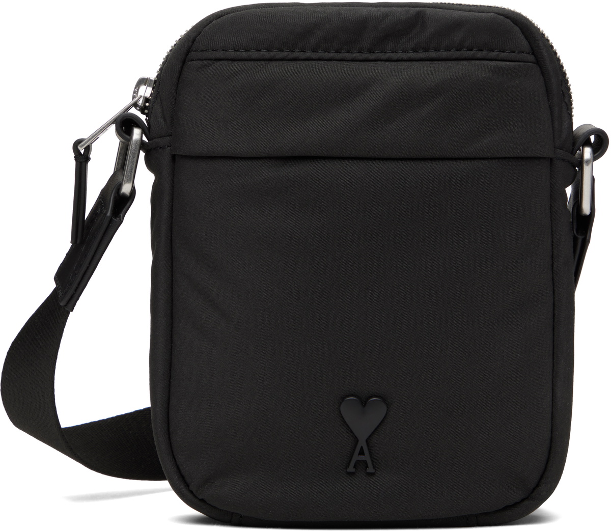 AMI Paris Black Small Ami de Coeur Bag AMI