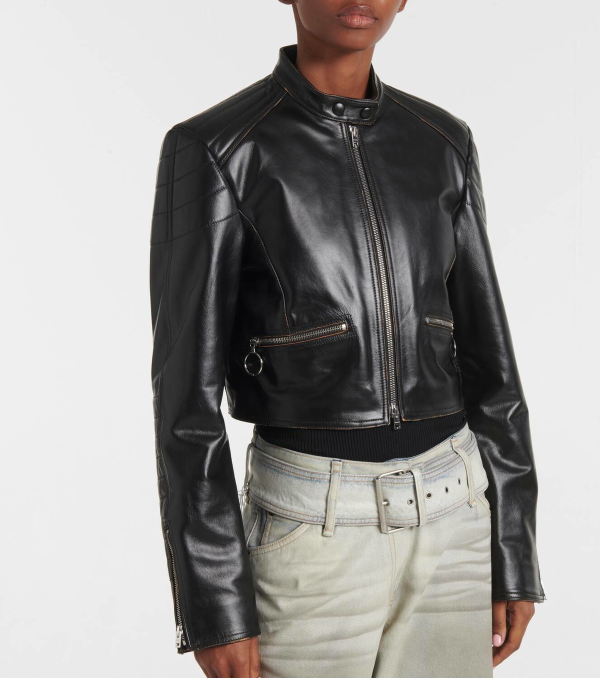 Acne Studios Leather biker jacket Acne Studios