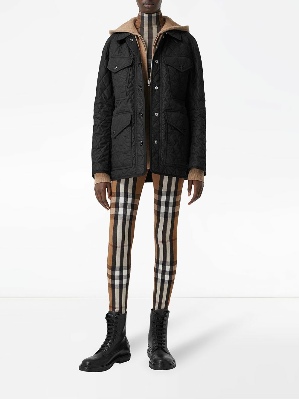 BURBERRY - Quilted Short Jacket Burberry