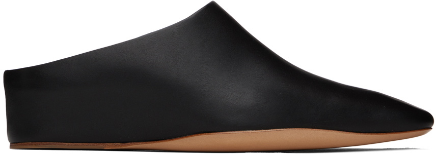 Jil Sander Black Square Toe Mules Jil Sander