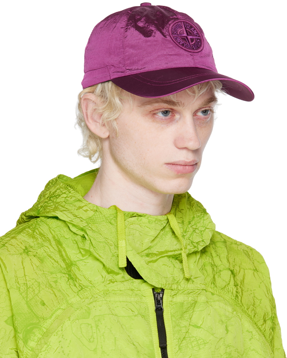 Stone Island Purple Metal Cap Stone Island