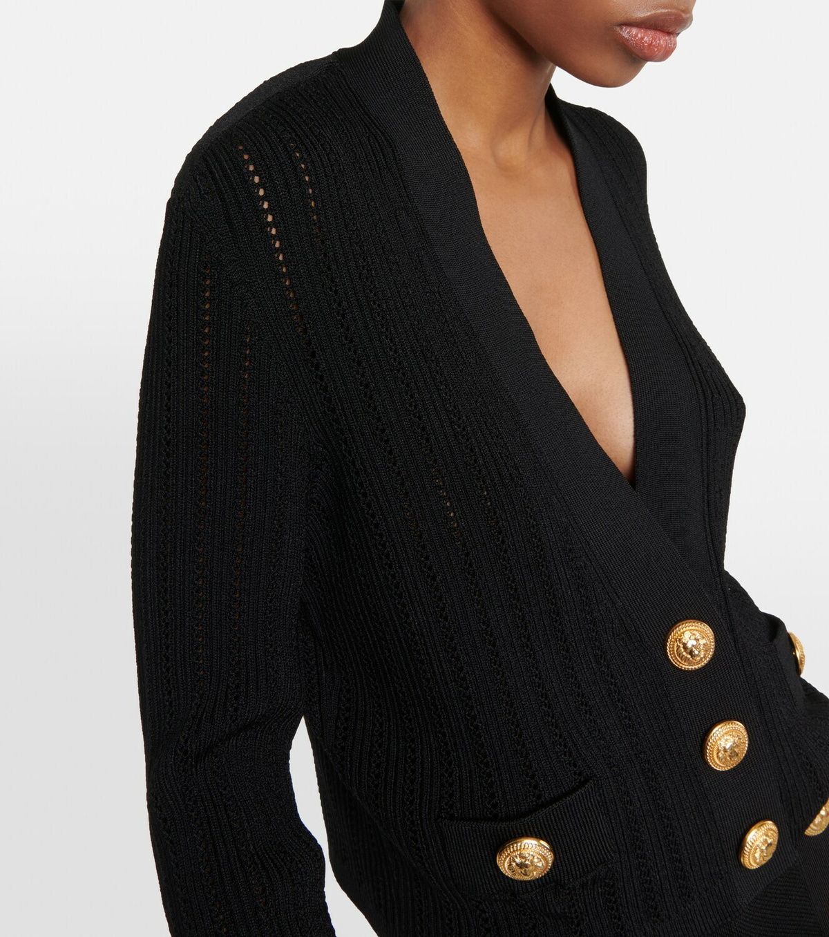 Balmain Cropped knit cardigan Balmain