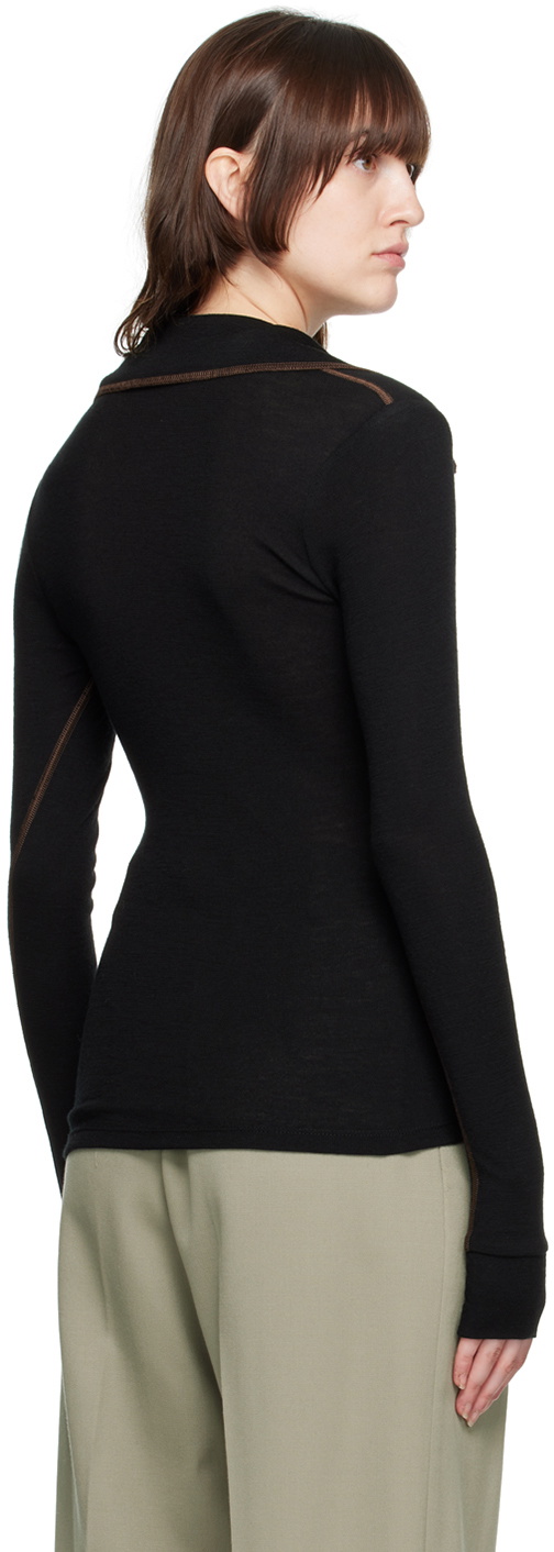 Maiden Name SSENSE Exclusive Black Jess Polo Maiden Name