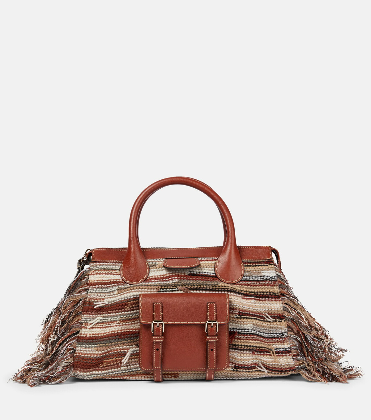 Chloe - Edith Medium cashmere and leather tote Chloe