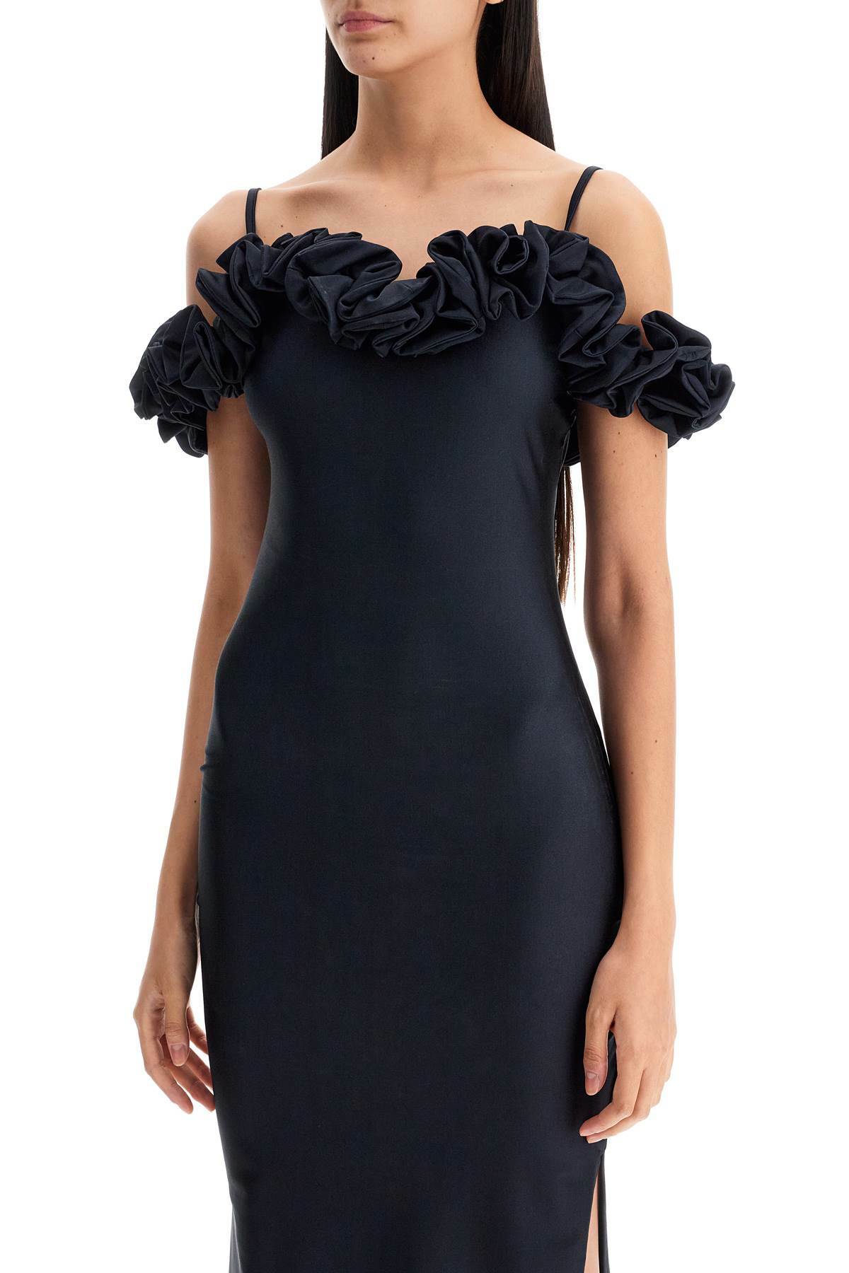 COPERNI maxi dress with ruffles Black Coperni