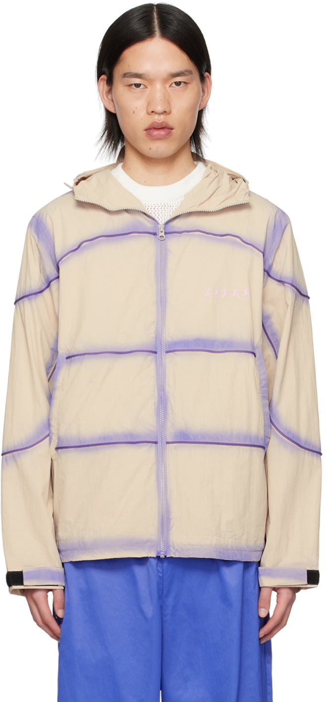KidSuper Beige Gradient Jacket KidSuper