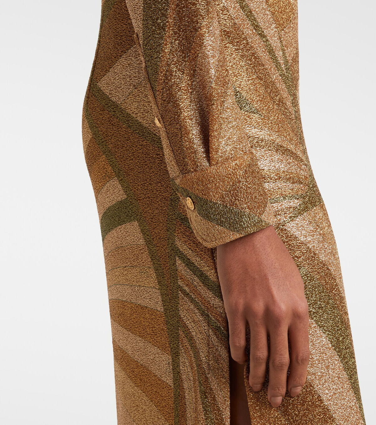Pucci Iride lamé jersey shirt dress Emilio Pucci