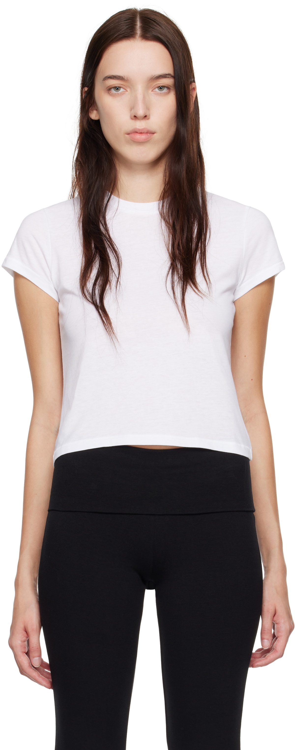 SKIMS White Relaxed Tees Shrunken T-shirt SKIMS