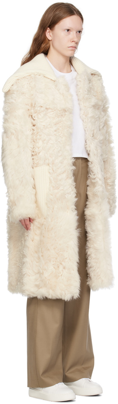 Loulou Studio Off-White Orso Shearling Coat Loulou Studio