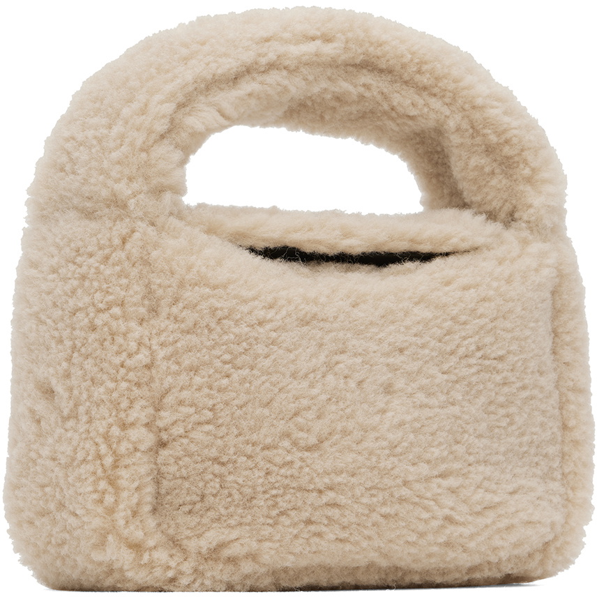 Stand Studio Beige Minnie Faux-Fur Bag Stand Studio