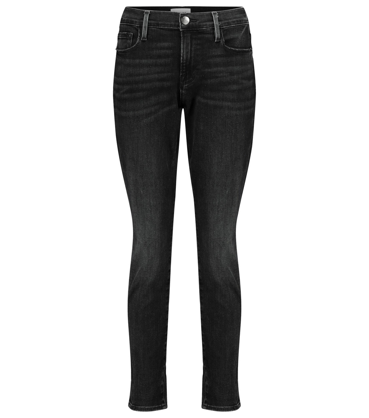 Frame - Le Garçon cropped mid-rise skinny jeans Frame Denim
