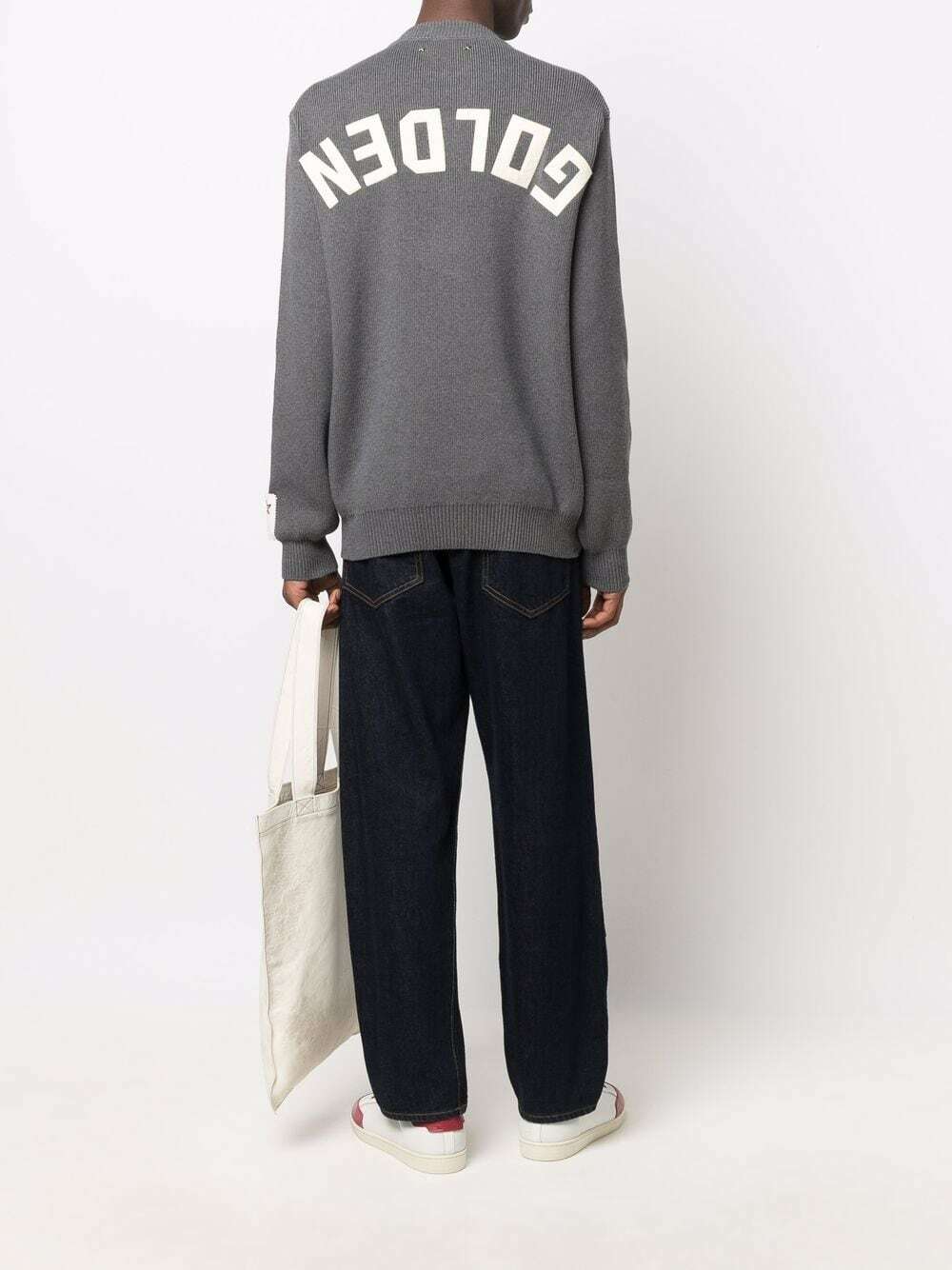 GOLDEN GOOSE - Golden Cotton Crewneck Sweater Golden Goose Deluxe Brand