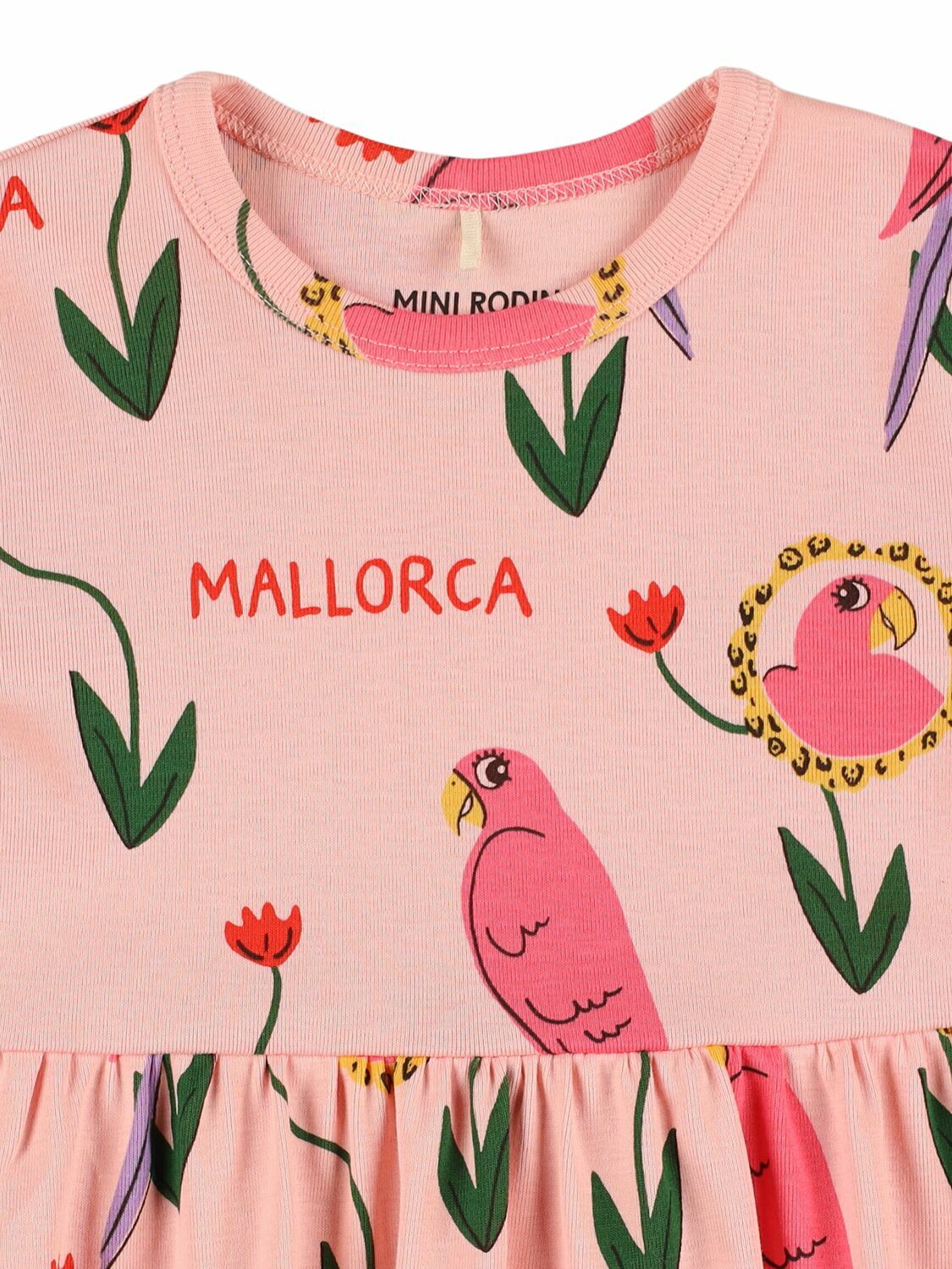 MINI RODINI Printed Organic Cotton Jersey Dress Mini Rodini