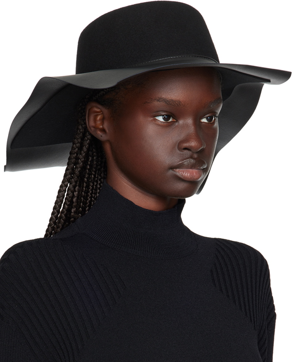 ISSEY MIYAKE Black Square Hat Issey Miyake Men