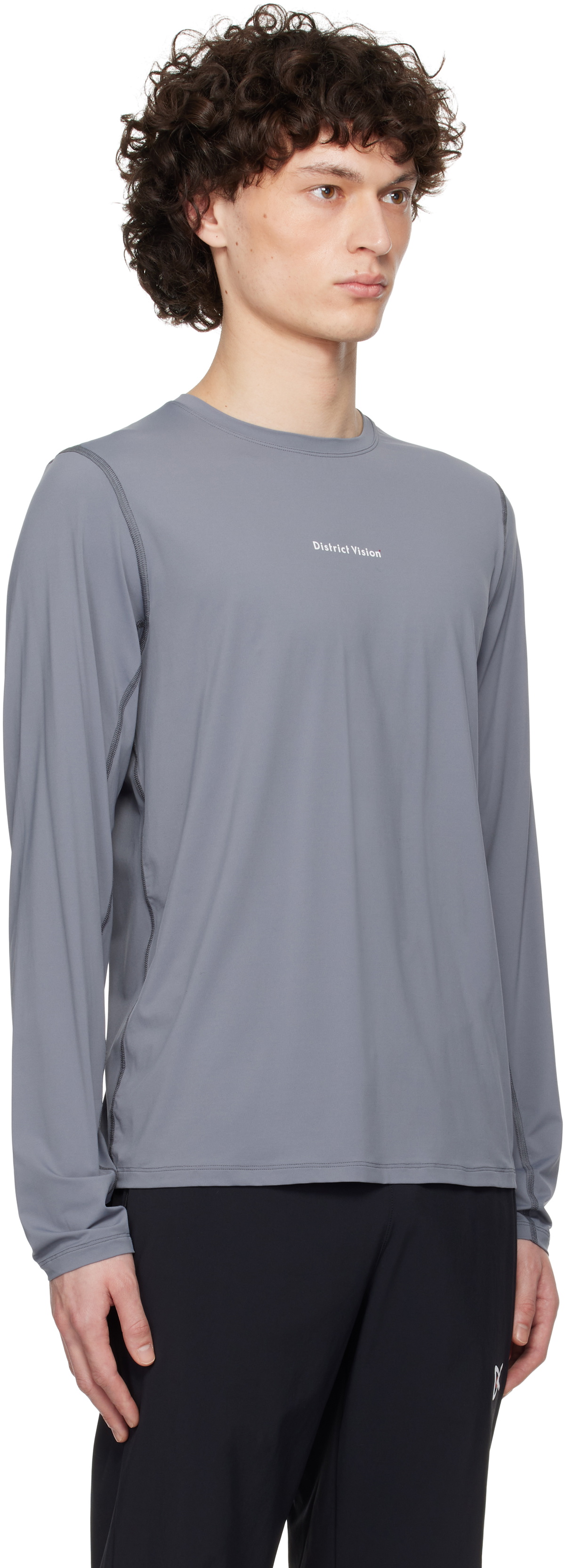 District Vision Gray Ultralight Aloe Long Sleeve T-shirt District Vision