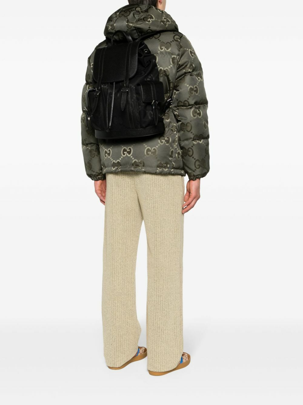 Gucci Black Jumbo GG Backpack Gucci