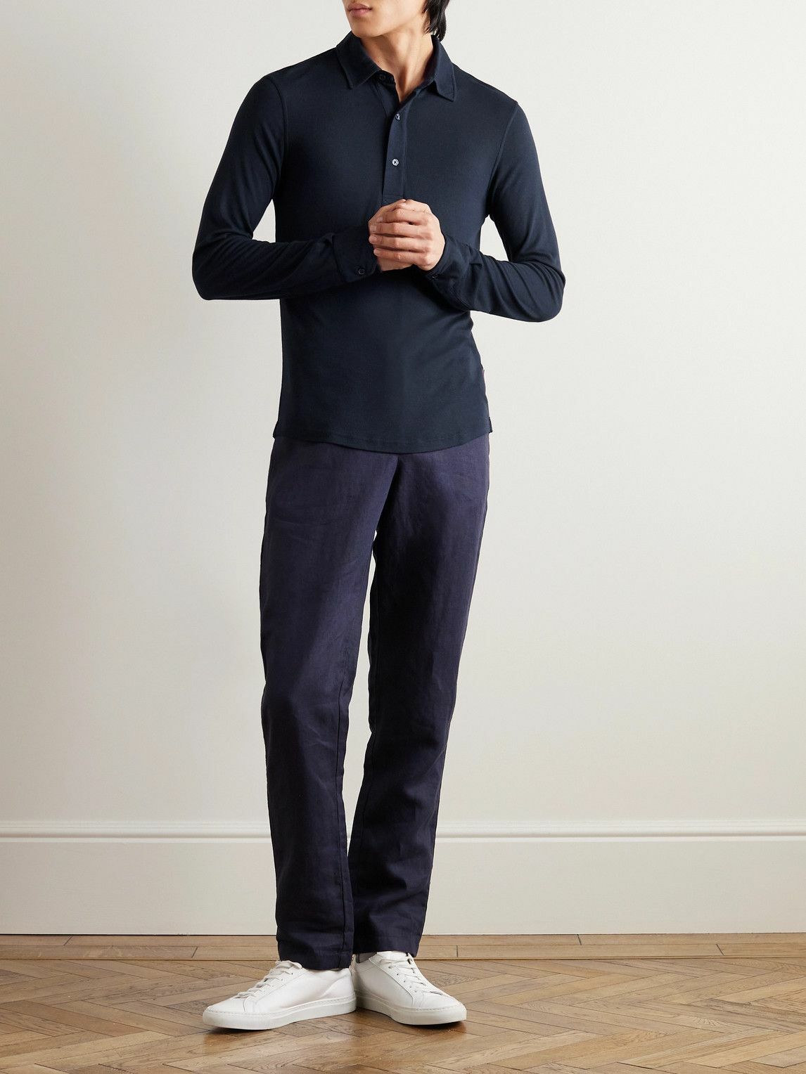 Orlebar Brown - Sebastian Modal-Blend Polo Shirt - Blue Orlebar Brown