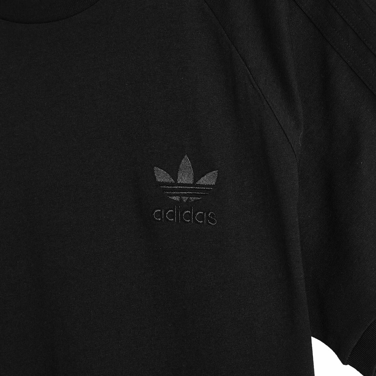 Adidas 3-Stripes T-Shirt in Black/Black adidas