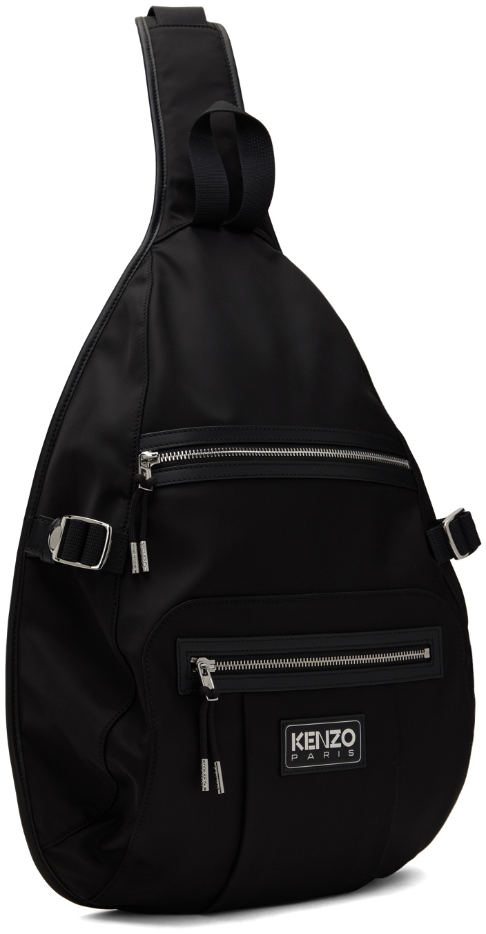 Kenzo Black Kenzo Paris 'KENZOGRAPHY' One Shoulder Backpack Kenzo