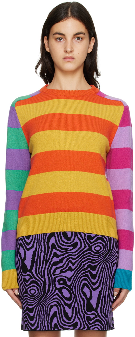 Moschino Multicolor Colorblocked Sweater Moschino