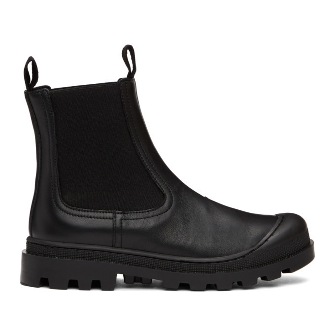 Loewe Black Calfskin Chelsea Boots Loewe