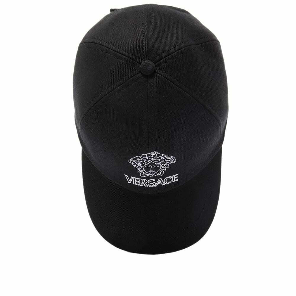 Versace Men's Medusa Logo Cap in Black/White Versace