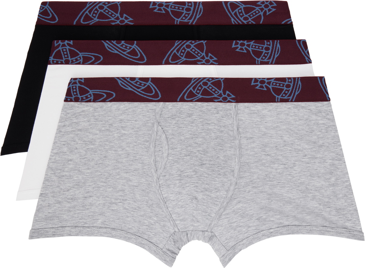 Vivienne Westwood Three-Pack Multicolor Band Boxers Vivienne Westwood