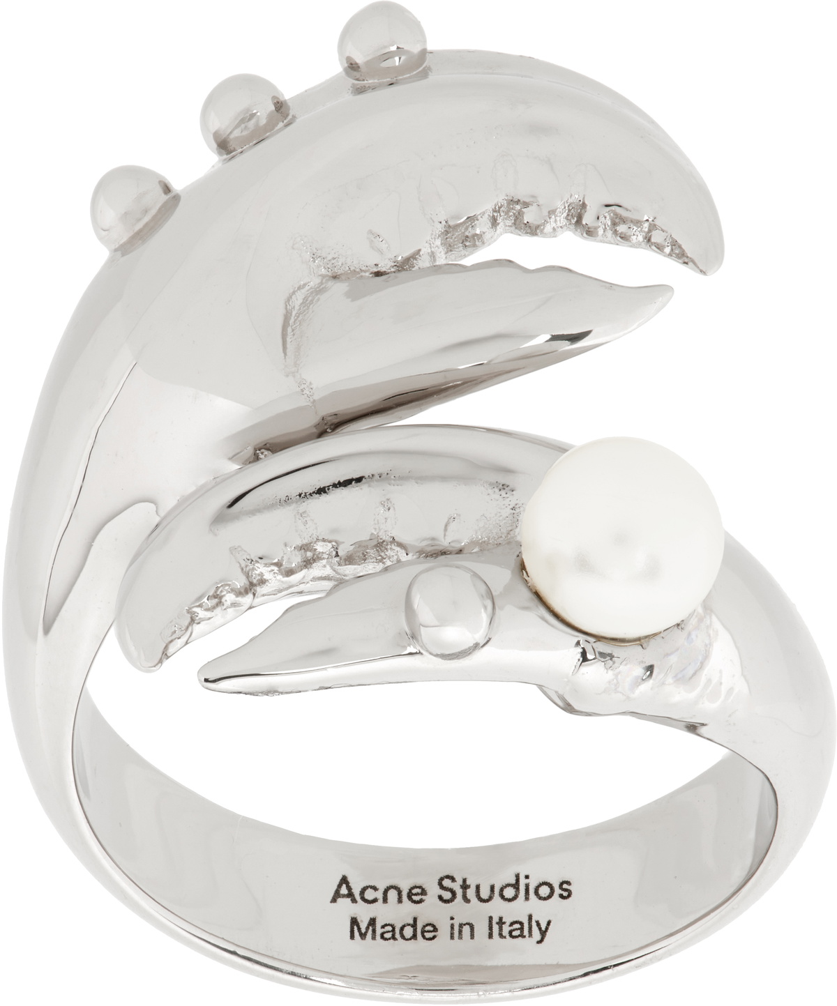 Acne Studios Silver Claws Ring Acne Studios