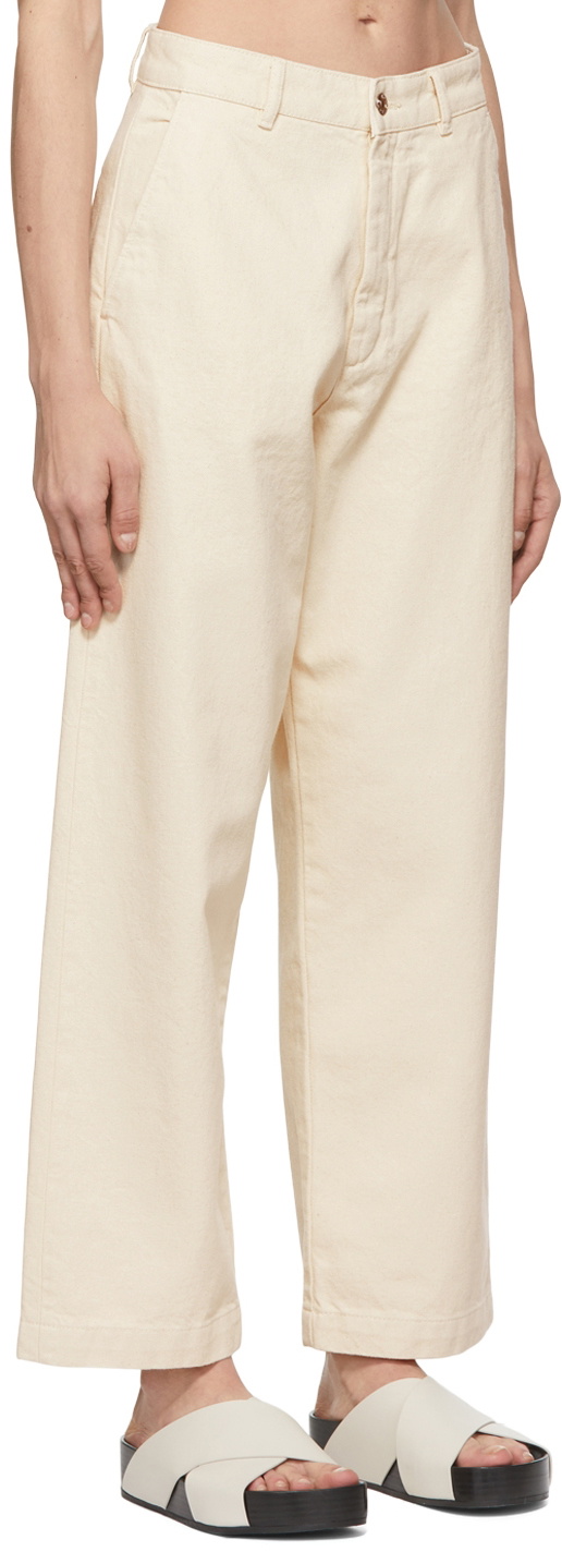 HOPE Beige Fray Trousers HOPE