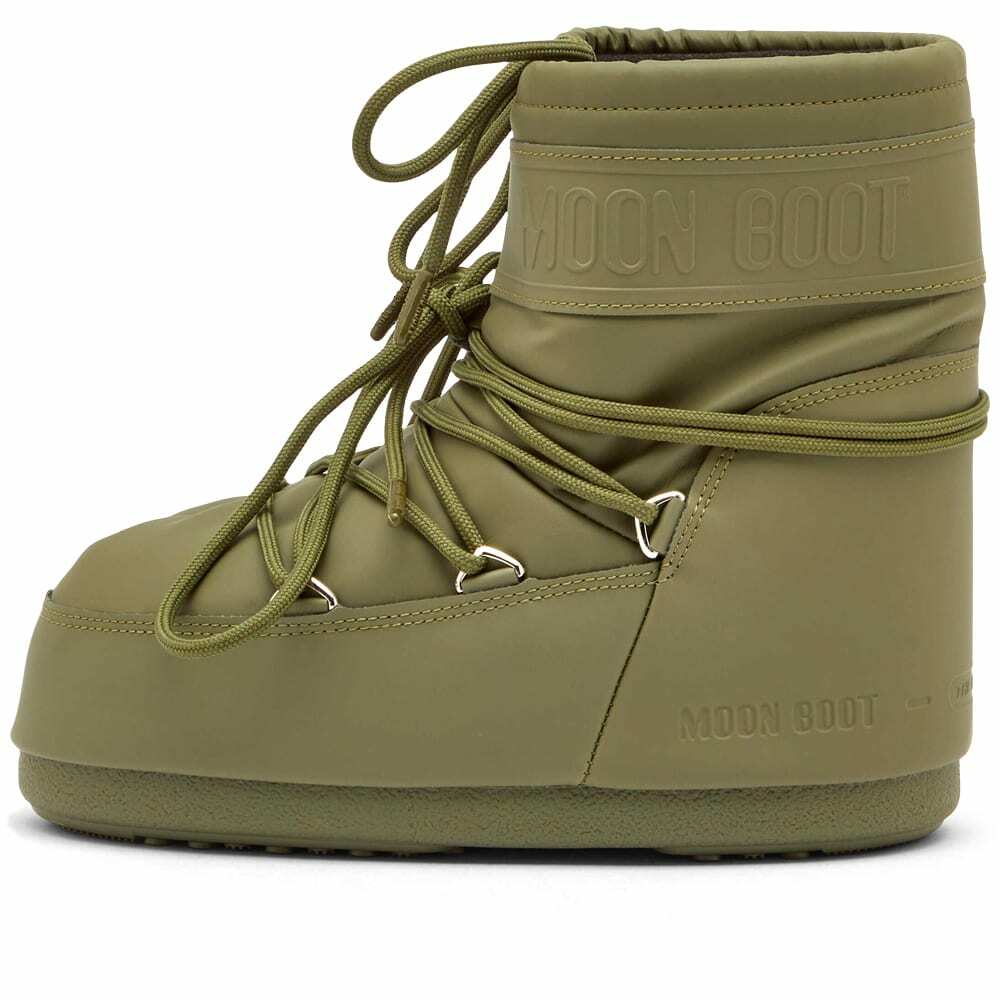 Moon Boot Women's Icon Low Rubber Boot in Khaki Moon Boot