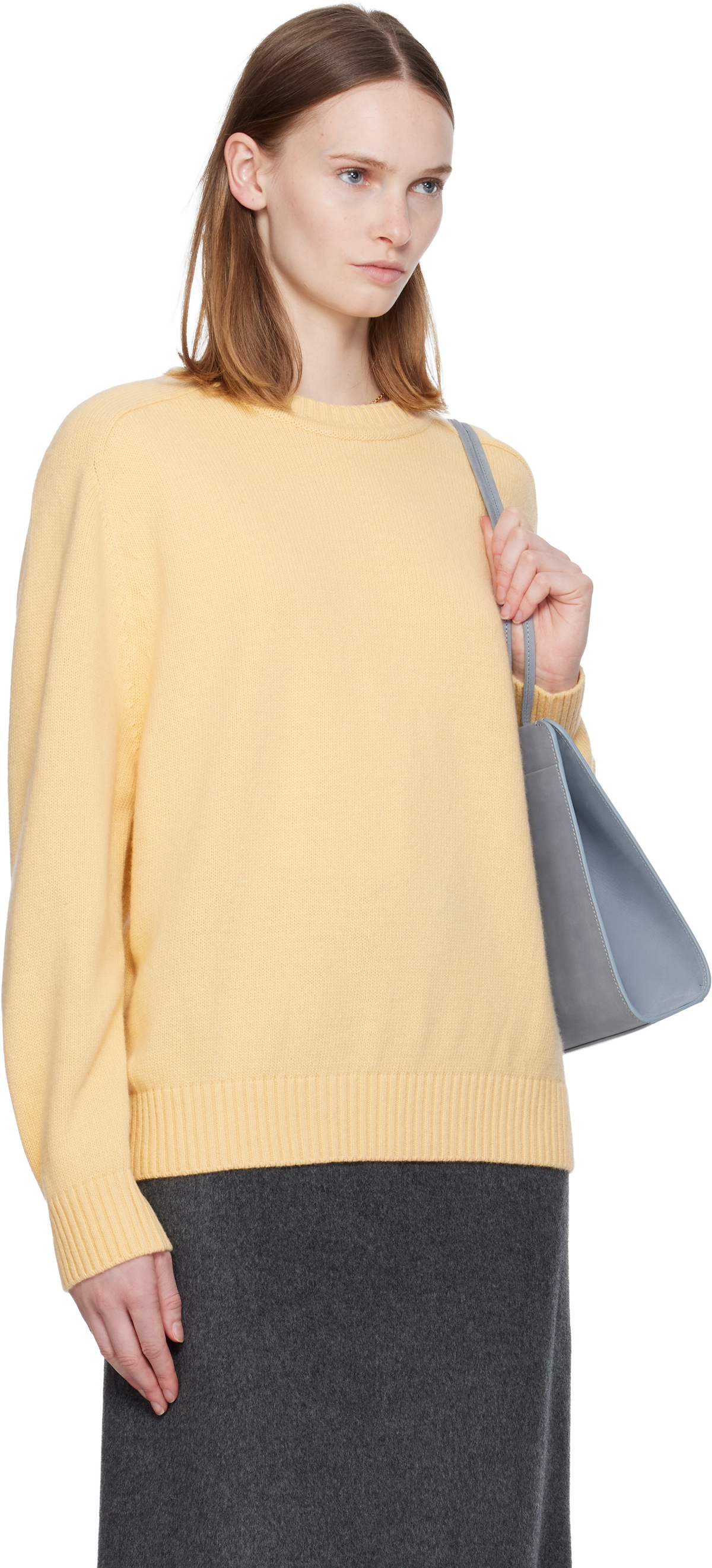 Nothing Written Yellow Jude Round Sweater NOTHING WRITTEN