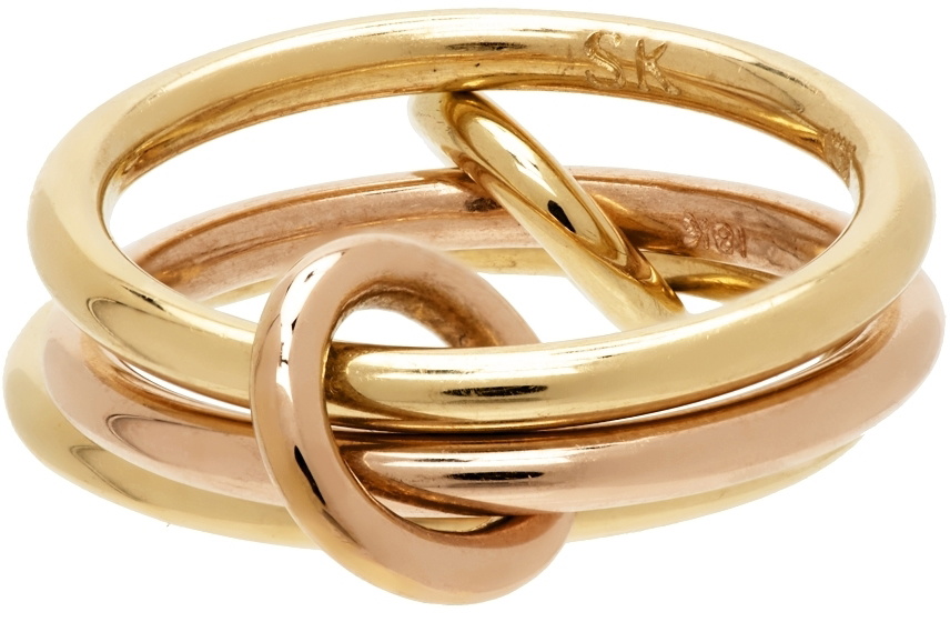 Spinelli Kilcollin Gold & Rose Gold Solarium Ring Spinelli Kilcollin