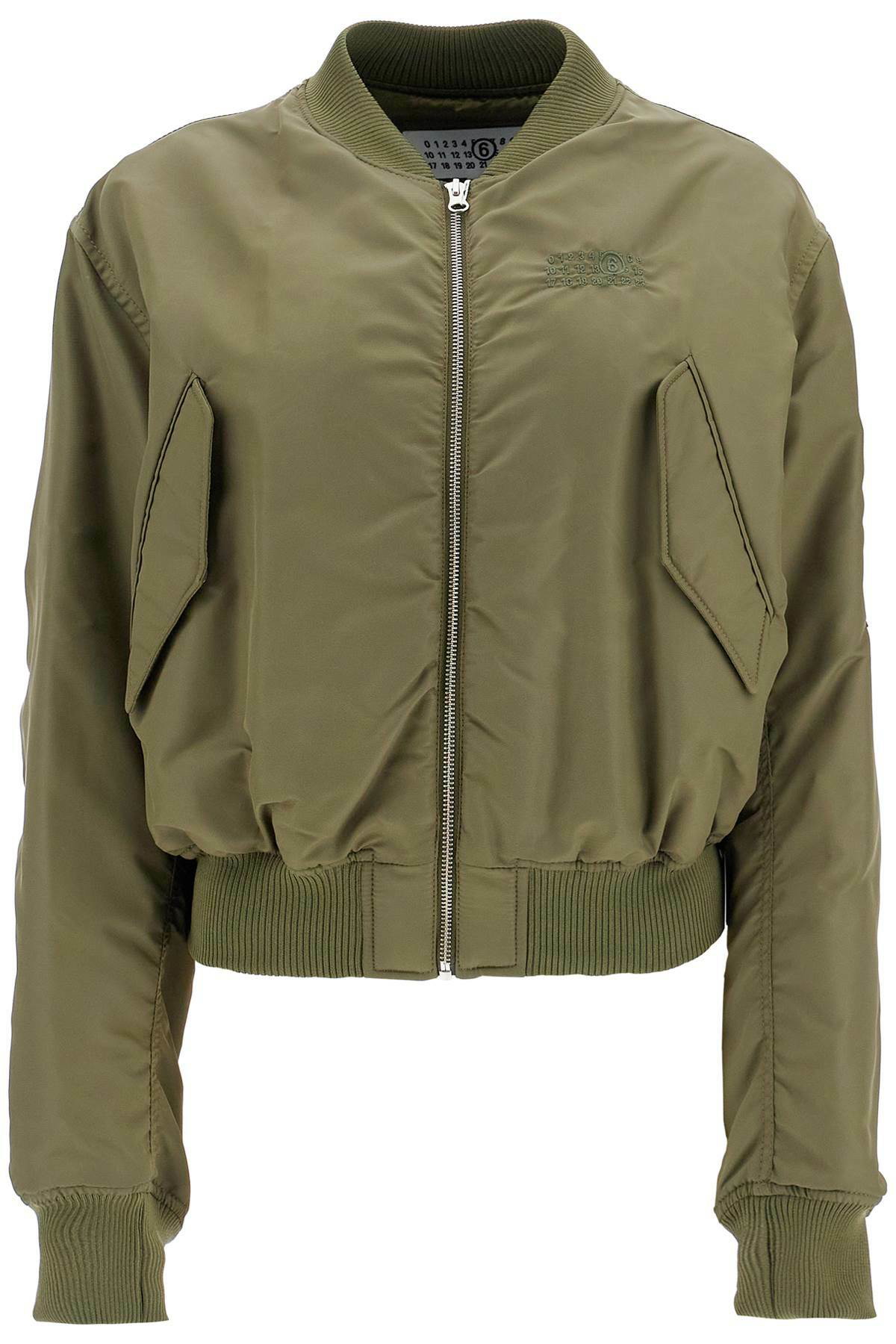 MM6 MAISON MARGIELA nylon bomber jacket Green MM6 Maison Margiela