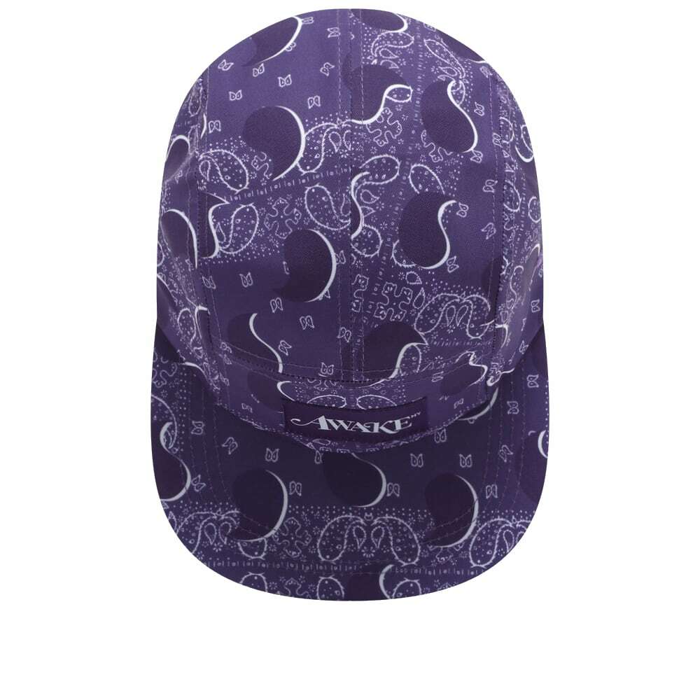 Awake NY Men's Big Paisley 5 Panel Cap in Sapphire Awake NY