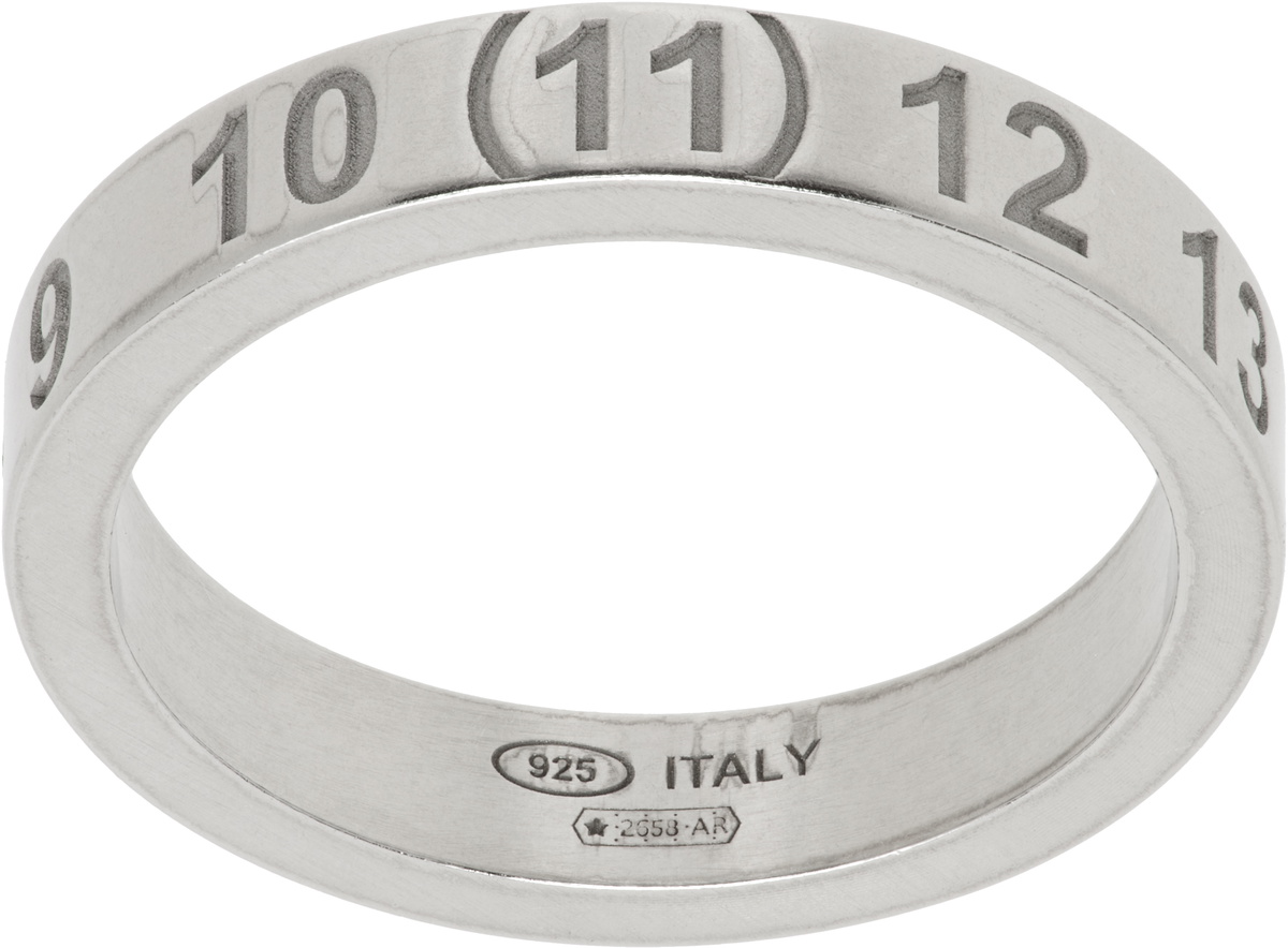 Maison Margiela Silver Number Reference Ring Maison Margiela