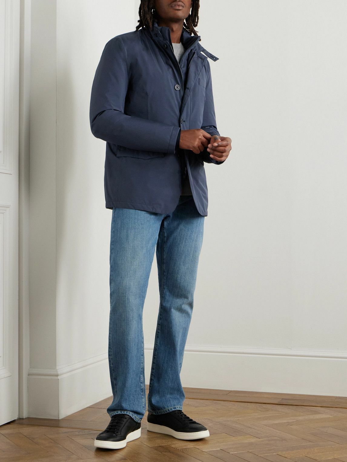 Herno Laminar - Laminar Shell Down Jacket - Blue Herno