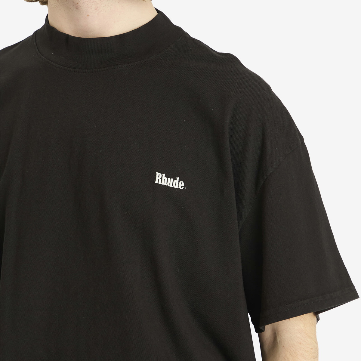 Rhude Men's Classique Logo T-Shirt in Black Rhude