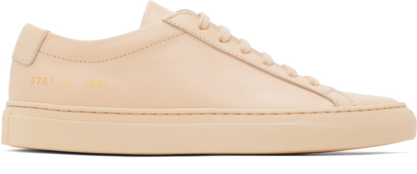 Common Projects Beige Achilles Low Sneakers Common Projects