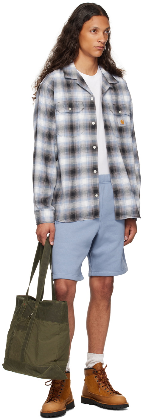 Carhartt Work In Progress Blue & Black Blanchard Shirt Carhartt WIP