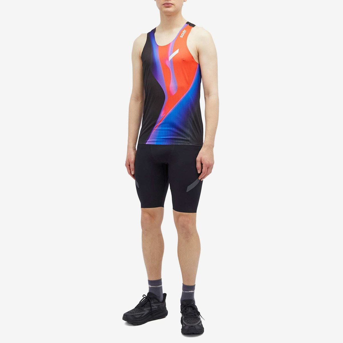 SOAR Men's Race Vest in Black/Blue/Red Soar Running