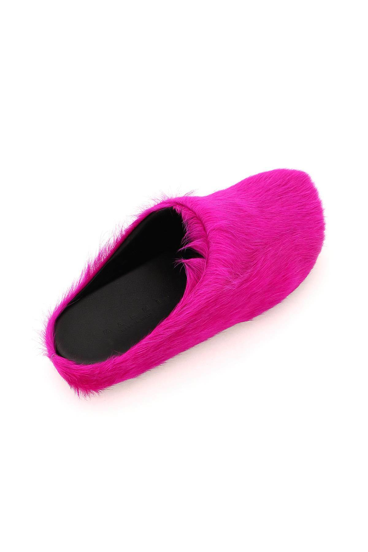Marni Calf Fur Clogs Marni