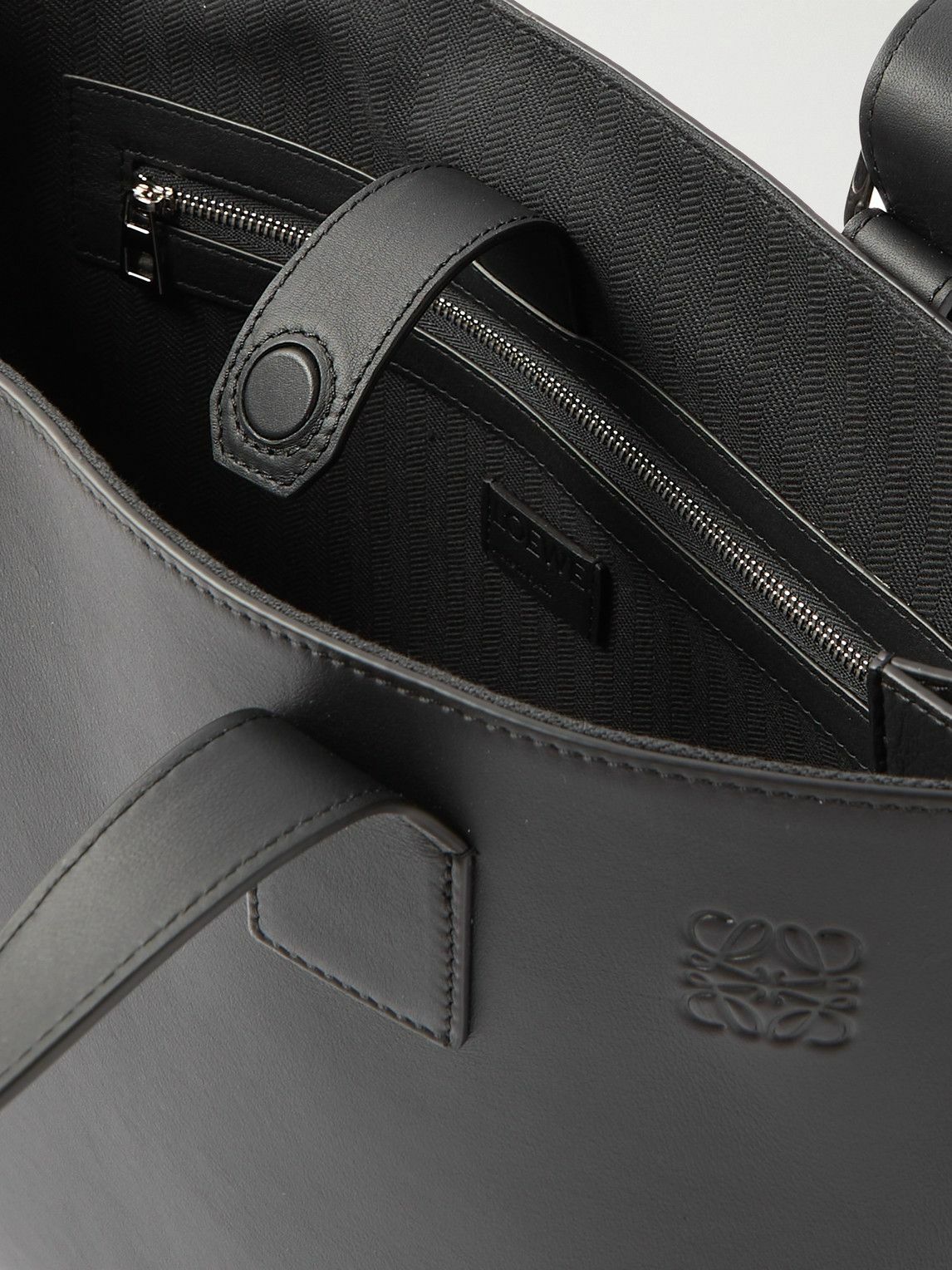 Loewe - Logo-Debossed Leather Tote Bag Loewe