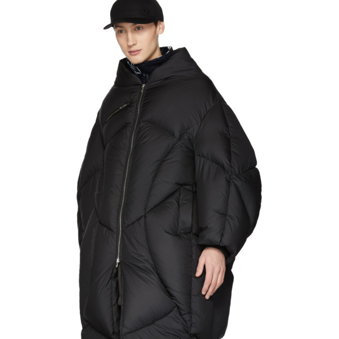 Chen Peng Black Down Long Jacket Chen Peng