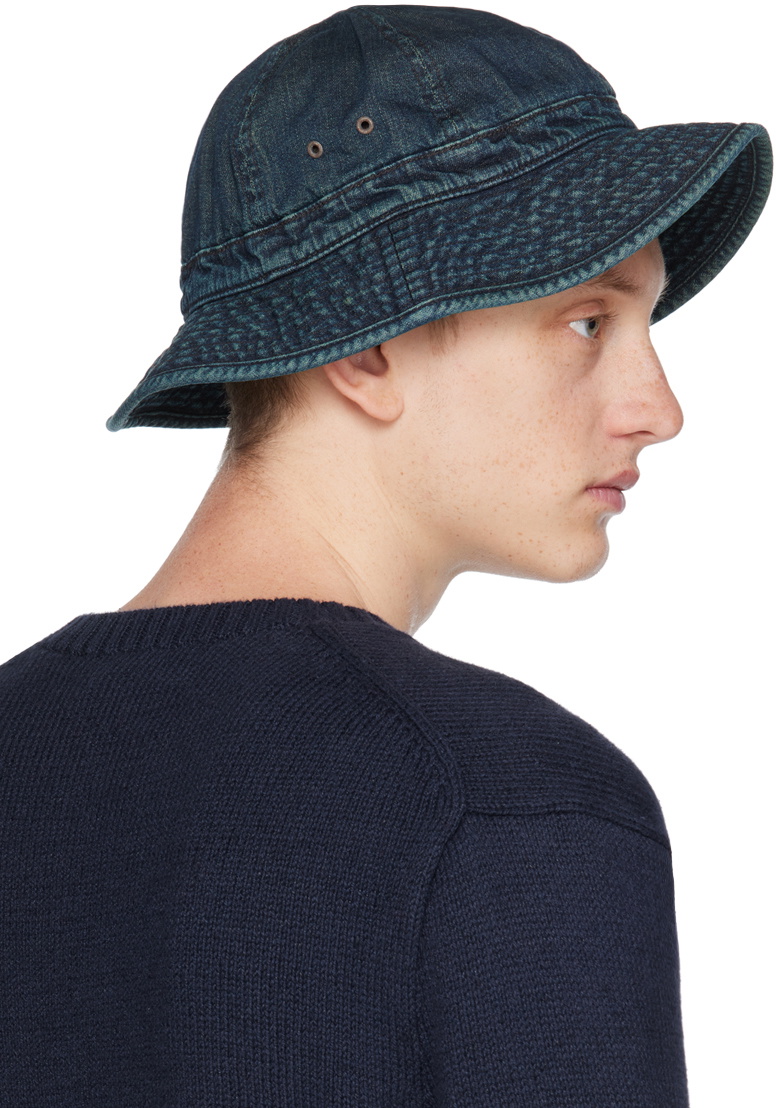 RRL Blue Faded Denim Hat RRL