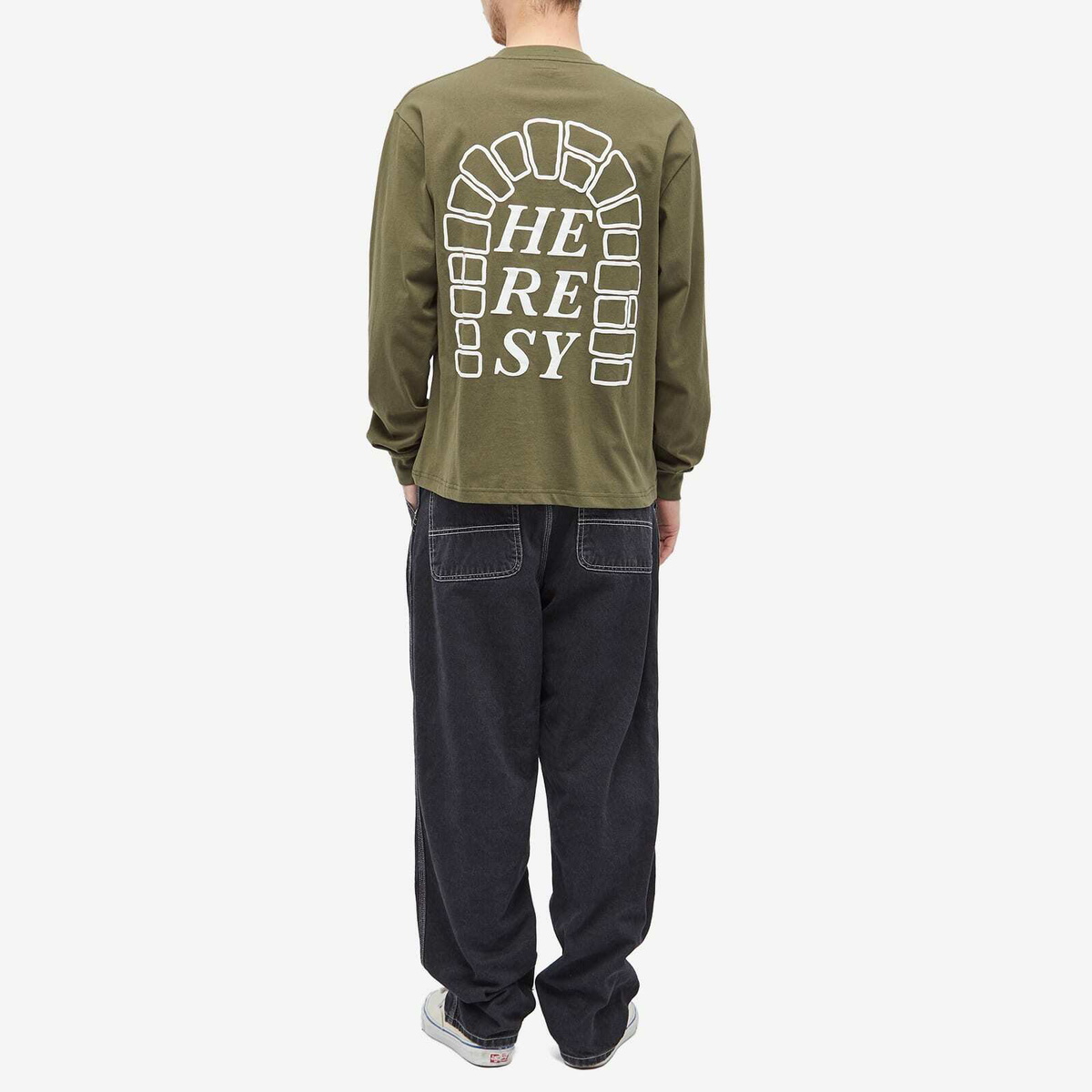 Heresy Men's Arch Long Sleeve T-Shirt in Green Heresy