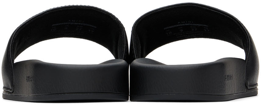 AMIRI Kids Black Rubber Pool Slides Amiri