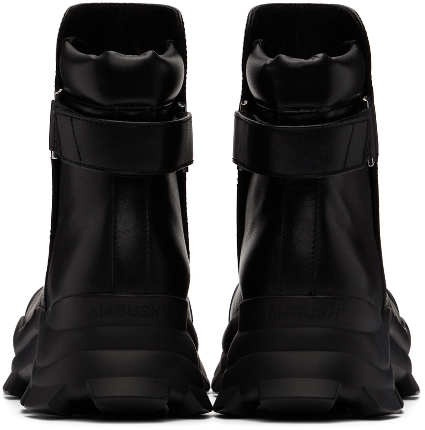AMBUSH Black Leather Boots Ambush